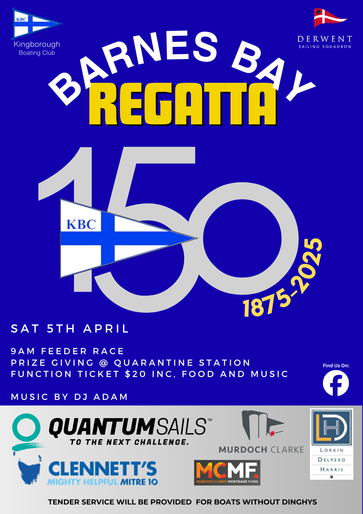 150th Barnes Bay Regatta - 2025 | Derwent Sailing Squadron