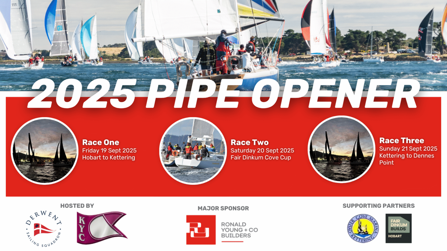 2025 Pipe Opener Series | Derwent Sailing Squadron